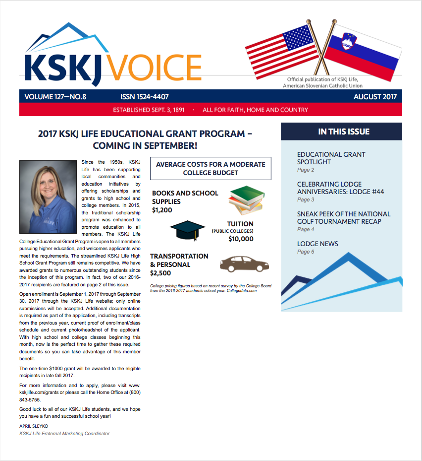 August 2017 | KSKJ Life